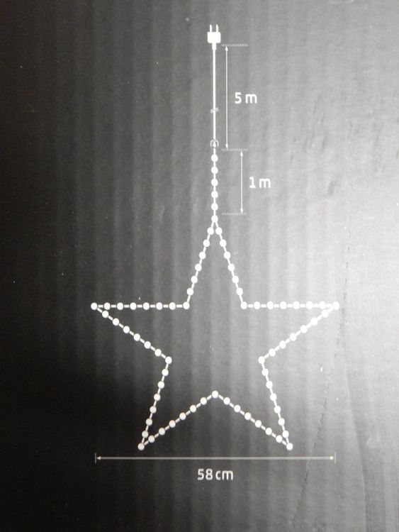 Weihnachtsbeleuchtung 'grosser Stern' NEU Angel Star Deko (Neu und ...