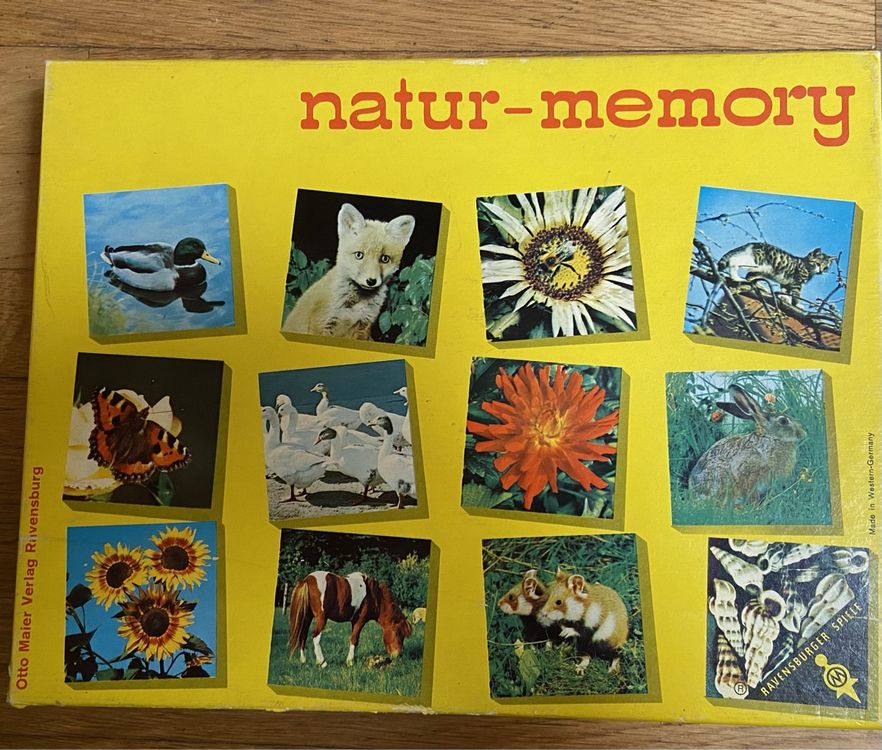 Natur Memory von Ravensburger aus den 1960er Jahren (Gebraucht) in ...
