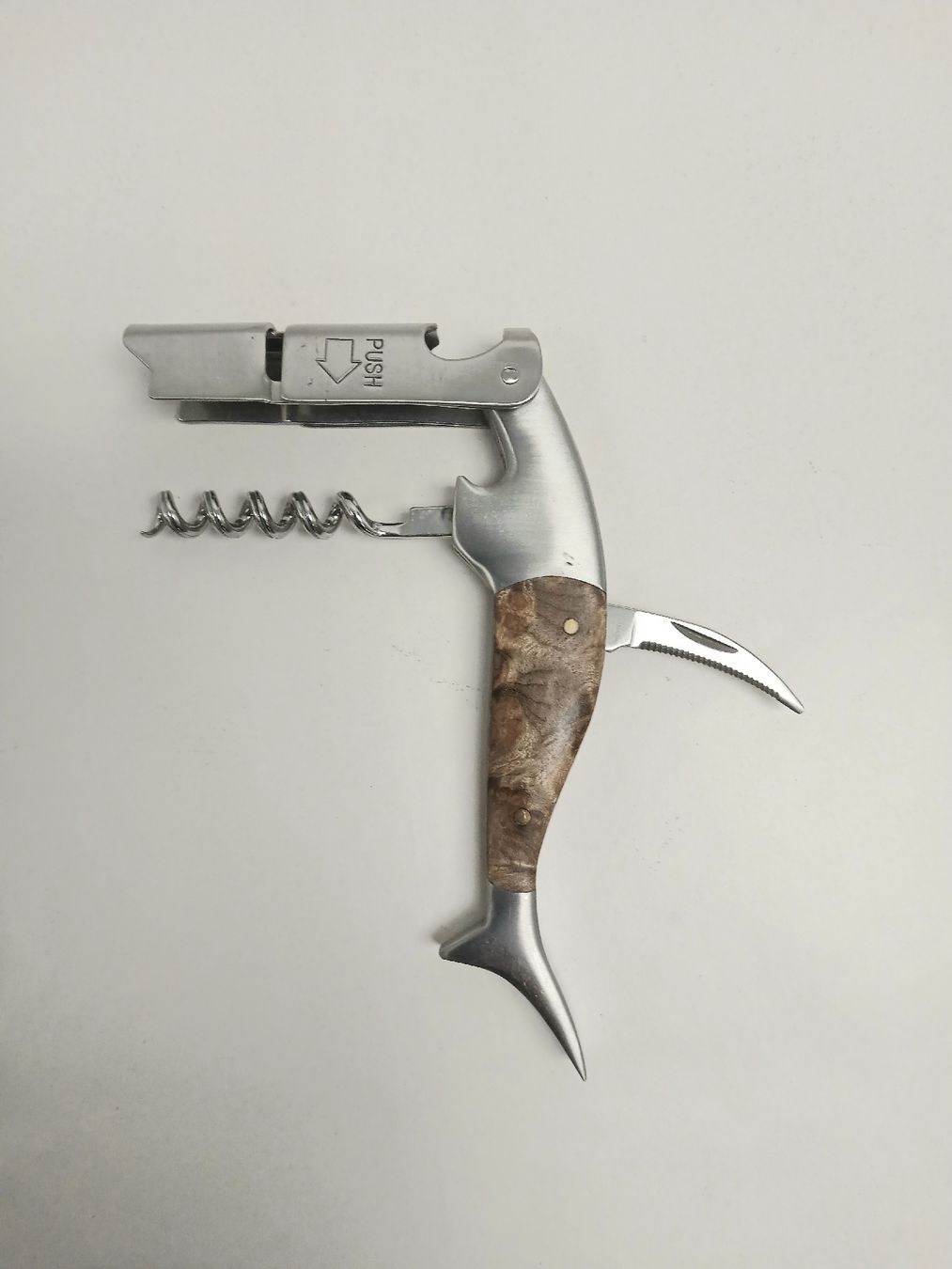 NEW! Shark -shaped Corkscrew, Bottle Opener, & Foil Cutter! (Neu und ...