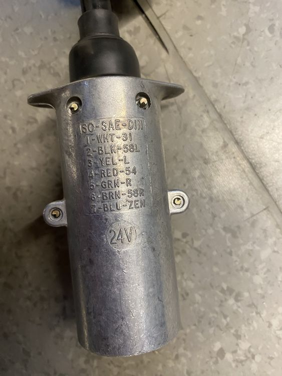 Spiralkabel Beleuchtung 24V 7-Pol Typ S (Neu (gemäss Beschreibung)) in ...