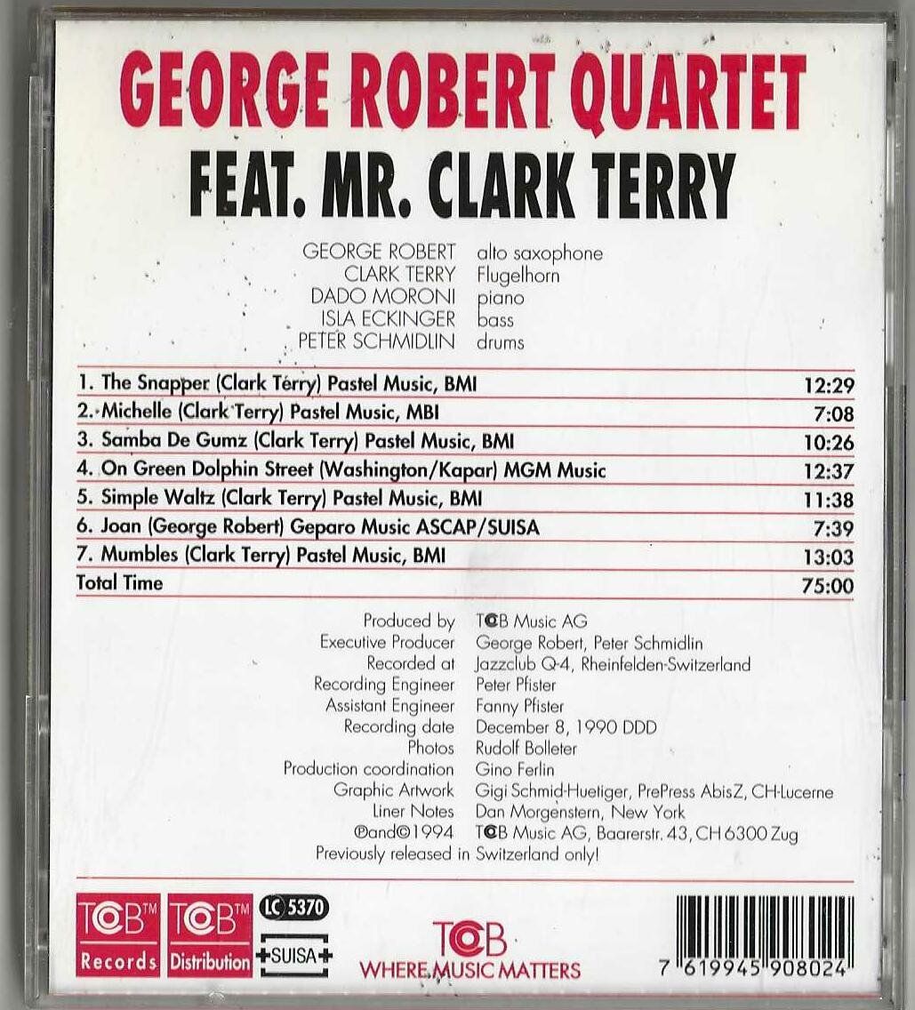 George Robert Quartet Feat. Mr. Clark Terry (Gebraucht) in Genève für ...