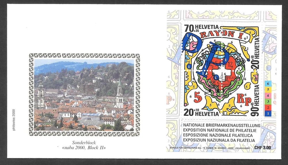 FDC Block W89 Orts-ET St. Gallen Philatelie 10.5.2000 | Kaufen auf Ricardo