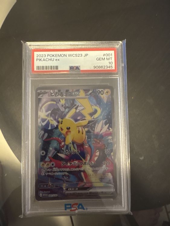 2023 Pokemon WCS Pikachu ex JP #001 - PSA GEM MT 10! (Neu (gemäss Beschreibung)) in Windisch für ...