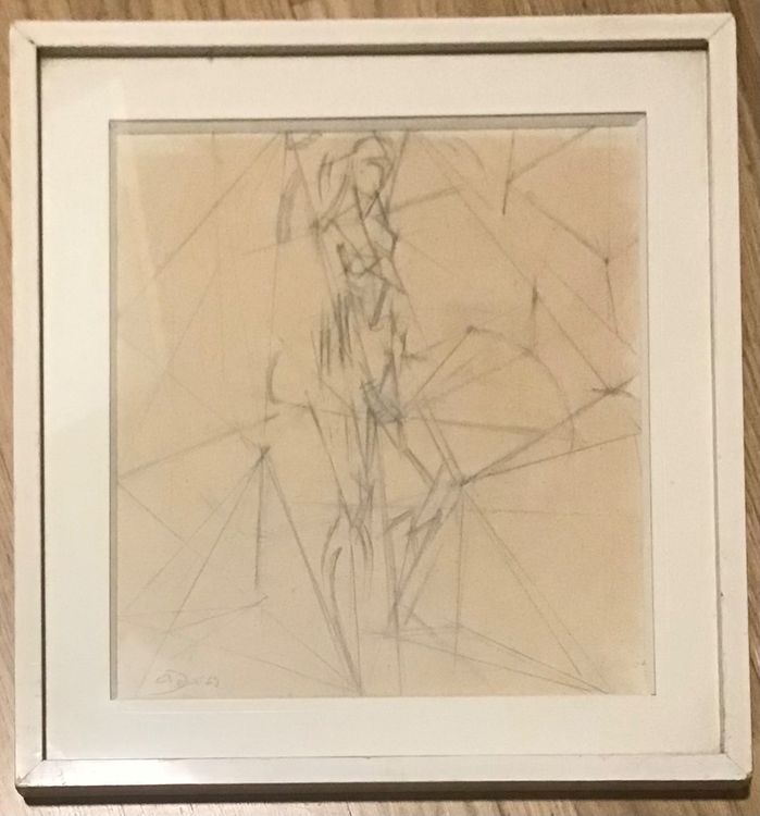 Abstrakte Sehr Interessante Zeichnung Unleserlich Signiert | Kaufen auf Ricardo