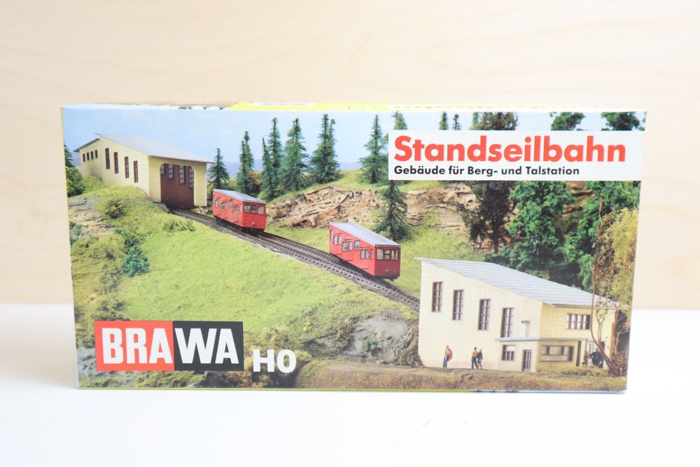 BRAWA Standseilbahn Gebäude Set 6311 H0 Rarität - Neuwertig (Gebraucht ...