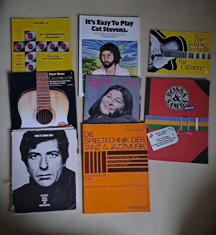 Gitarrennoten, Leonard Cohen, Cat Stevens, Mercedes Sosa.. (Gebraucht ...