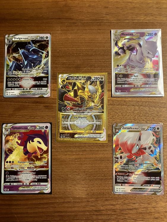 5 Pokémon V-STAR Karten set (Neu (gemäss Beschreibung)) in Rechthalten ...