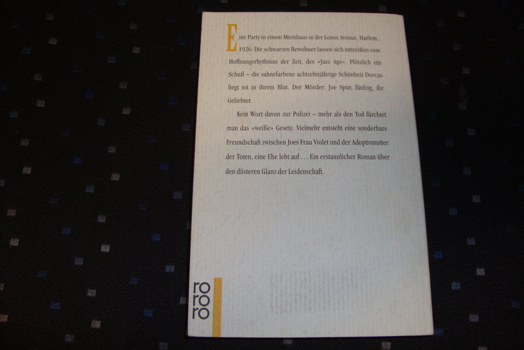 Jazz - roman - Autorin Toni Morrison (Gebraucht) in Bern für CHF 8.9 ...