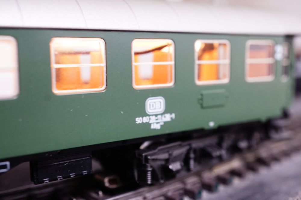 8∂ Märklin 4133 DB Umbauwagen BDyg 533 grün mit Licht (Gebraucht) in ...