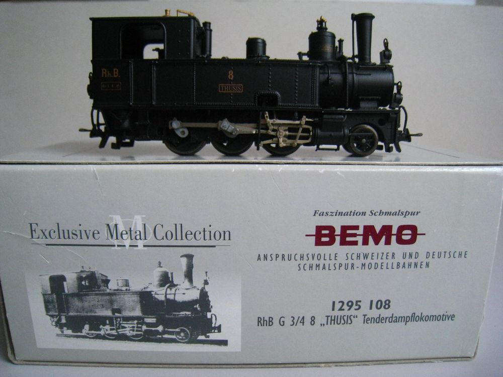Bemo Metal Collection, Rhb G 3/4 Nummer 8 , Thusis, 1295 108 (Gebraucht ...