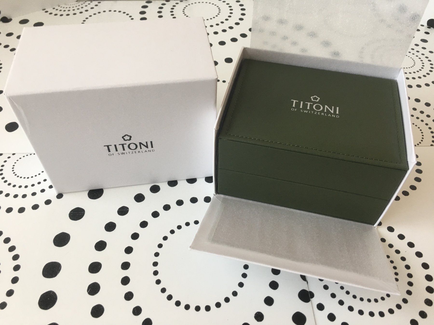 TITONI SWISS ORIG. WATCH CASE BOX ECRIN SCHACHTEL !!! (Neu (gemäss ...