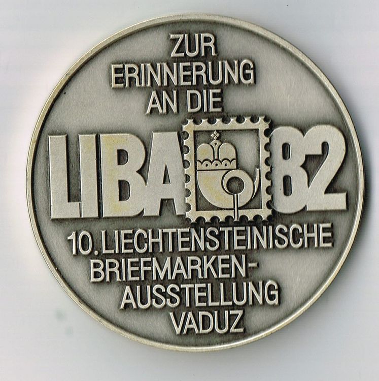 LIBA 82_Medaille_Liechtensteinische Briefmarkenausstellung (Neu (gemäss ...
