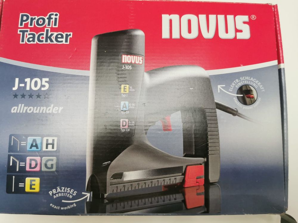 Novus J-105 Elektrotacker Profi-Tacker neuwertig | Kaufen auf Ricardo