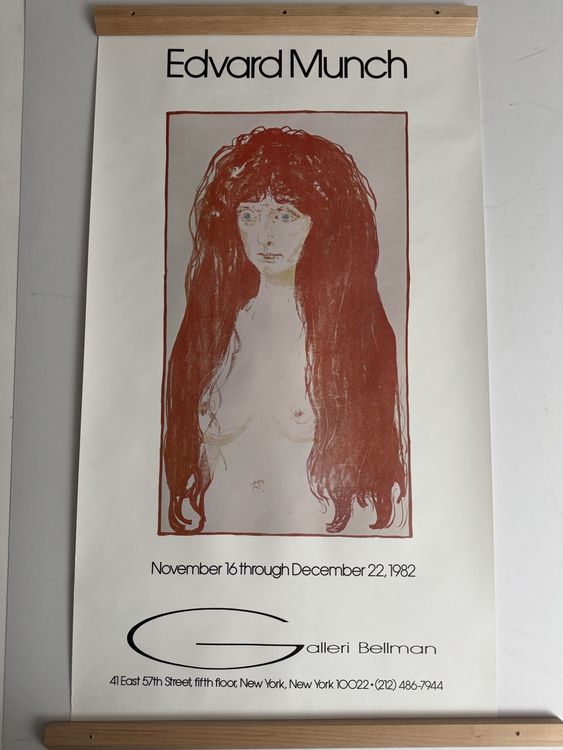 Affiche EDWARD MUNCH, 1982 (Gebraucht) in Choulex für CHF 90 – mit Lieferung auf Ricardo kaufen