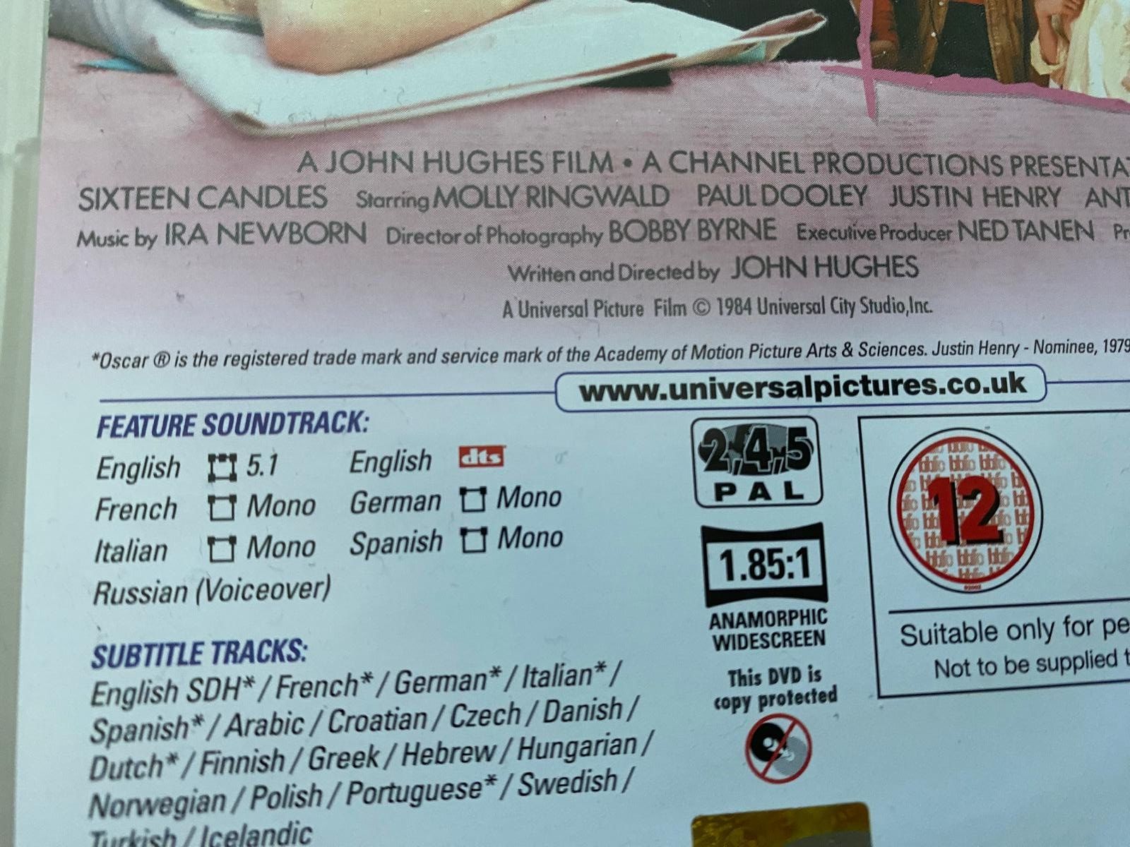 Dvd Das darf man nur als Erwachsener (1984) Molly Ringwald (Gebraucht ...