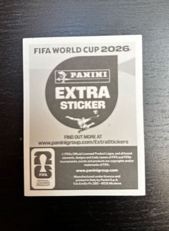 Federico Valverde, Panini Extra Sticker Silber (Neu (gemäss ...