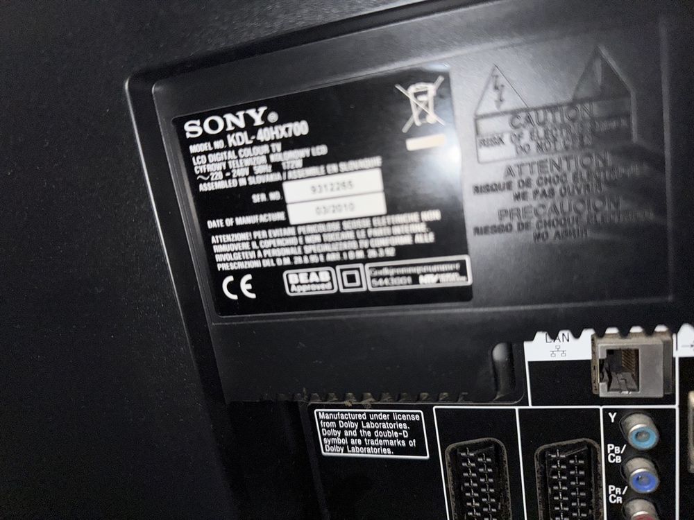 Sony Bravia KDL-40HX700 Fernseher 40 Zoll (Gebraucht) in Kölliken für ...
