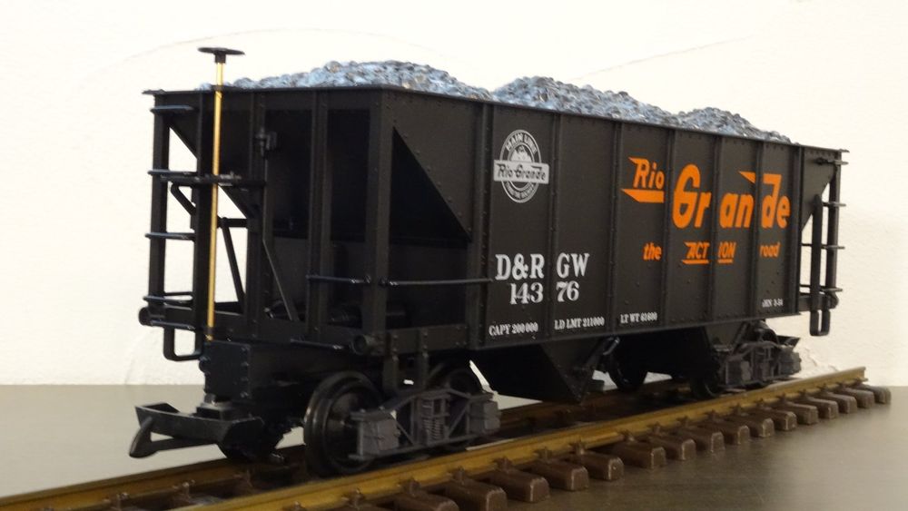 LGB 43760, USA, Rio Grande, D+R, Kohlewagen, Hopper car, (Neu (gemäss ...