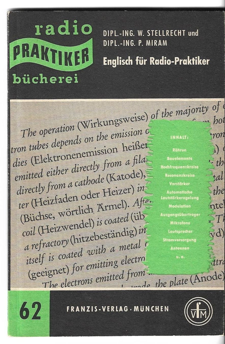 Englisch für Radio-Praktiker RPB 62 1958 (Gebraucht) in Zwingen für CHF ...