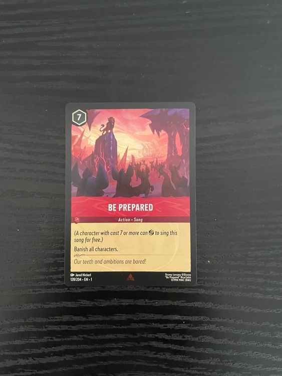 Lorcana Karte - Be prepared - Holo - Englisch | Kaufen auf Ricardo