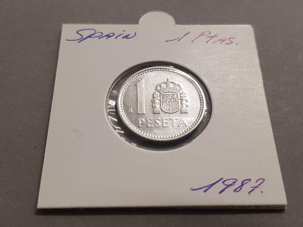 Spain 1 Peseta 1987 Alu | Kaufen auf Ricardo