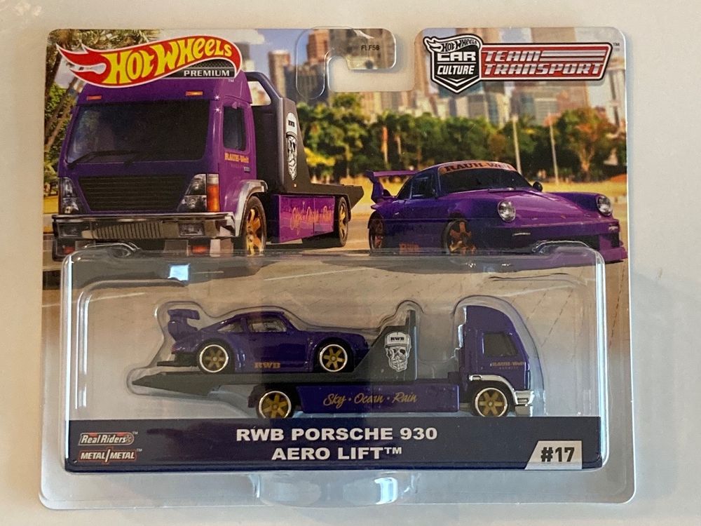 Hot Wheels RWB Porsche 930 Aero Lift Team Transport #17 (Neu und ...