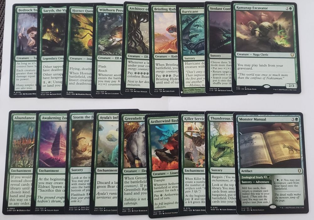 MtG - Green 17 Rares + 1 Mythic | Kaufen auf Ricardo