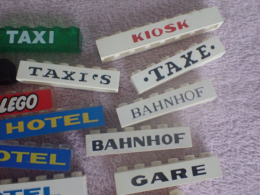 38 sehr schöne alte LEGO Schrift Steine | Kaufen auf Ricardo