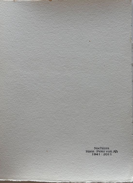 Hans-Peter von Ah, Aquarell, Formen, Bau, Abstrakt, Nachlass (Gebraucht ...