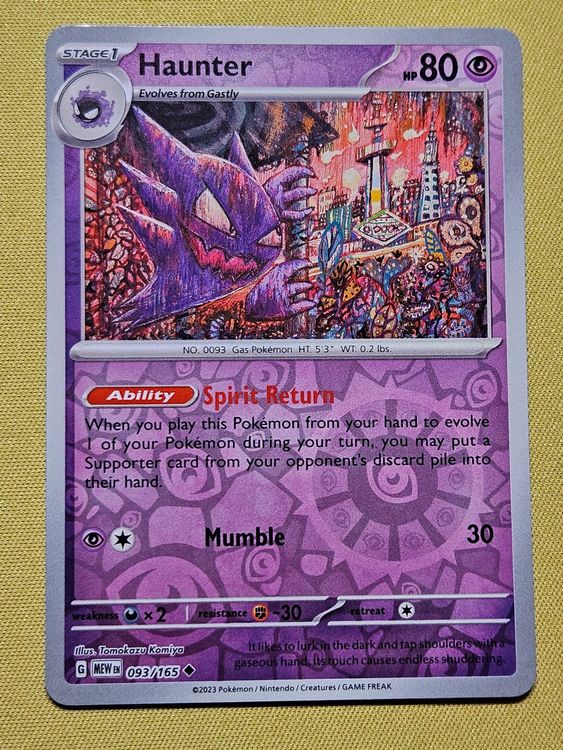 151 - Haunter 093/165 EN (Gebraucht) in Bellinzona für CHF 1 – mit ...