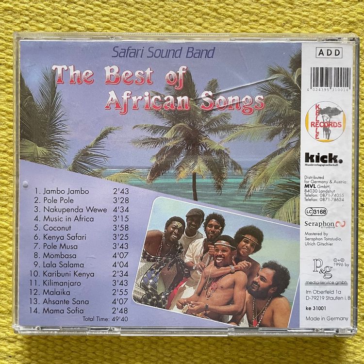 SAFARI SOUND BAND-KENYA BEST OF AFRICAN SONGS (Gebraucht) in ...