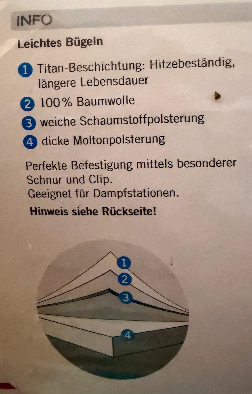 Bügelbrettbezug (neu und originalverpackt) (Neu und originalverpackt ...