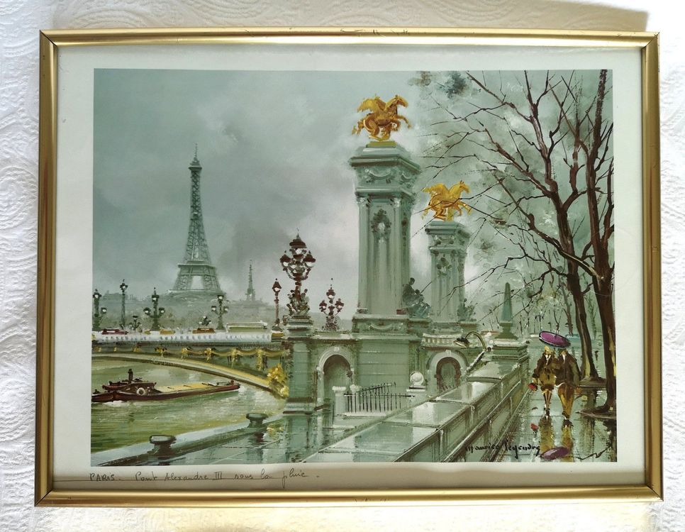 Lithographie Paris Ponte Alexandre Edition PRAM 1980 (Gebraucht) in ...