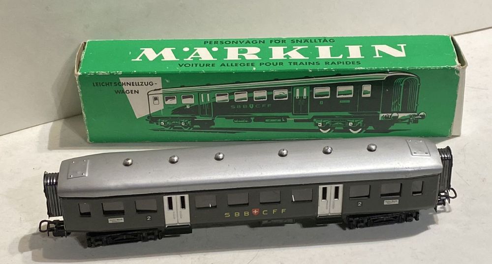Märklin 4038 Leichtschnellzug-Personenwagen SBB-CFF in OVP | Kaufen auf ...
