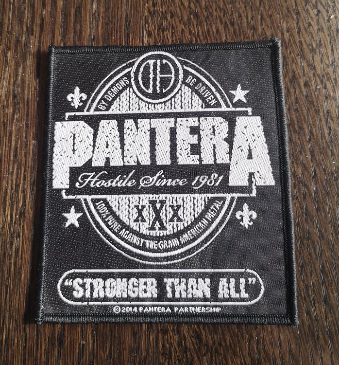 PANTERA STRONGER THAN ALL! Groove Metal Patch Aufnäher | Kaufen auf Ricardo