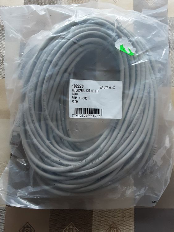 Ethernet / Lan-Kabel 20 m sehr günstig | Kaufen auf Ricardo