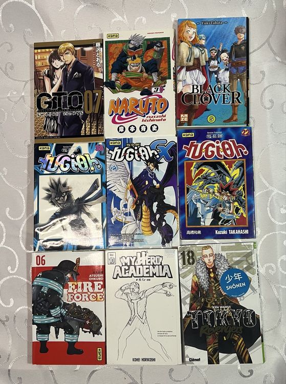 Lot 9 mangas – Naruto, Yu-Gi-Oh!, Tokyo Revengers, MHA, GTO (Gebraucht ...