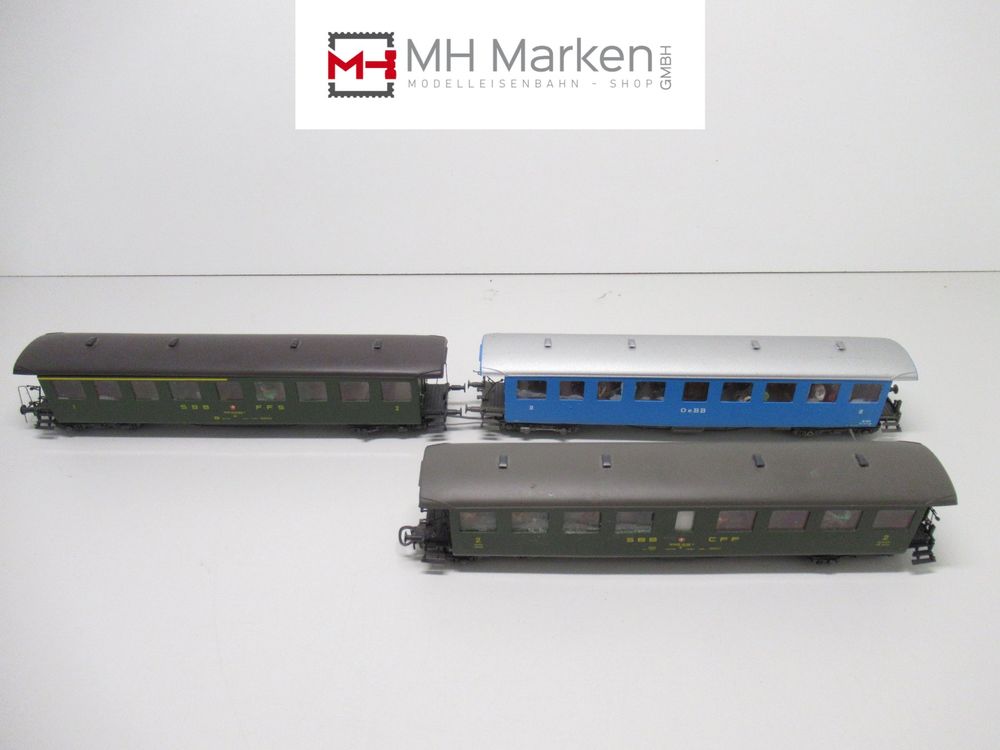 Roco 3er Schweizer Personenw. mit Innenbel. AC/WS o. OVP H0 (Gebraucht) in Basel für CHF 20 ...