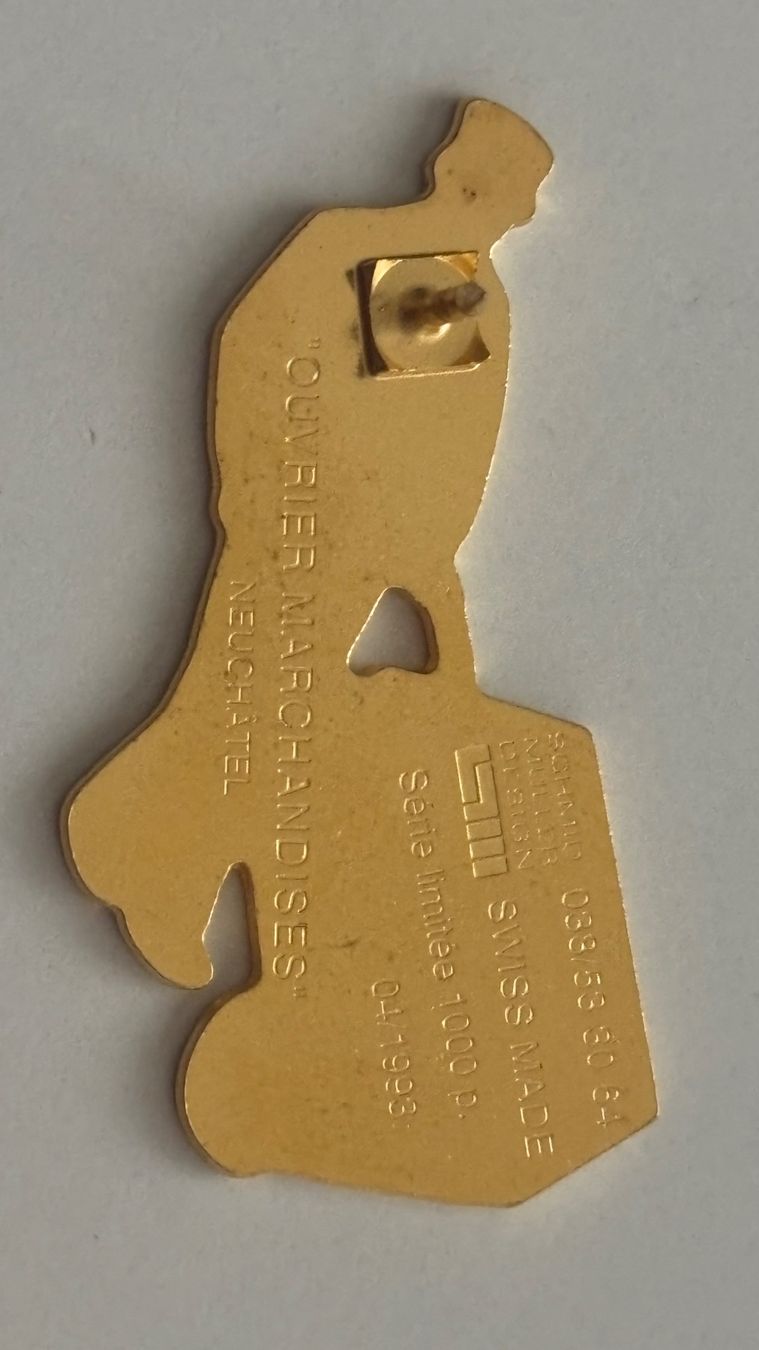 Pin's Schmid & Muller Design Ouvrier marchandises Neuchâtel (D'occasion ...