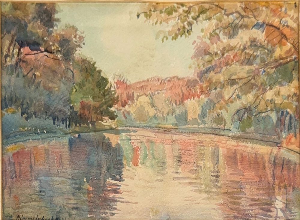 LANDSCHAFT AQUARELL SIGNIERT. | Kaufen auf Ricardo