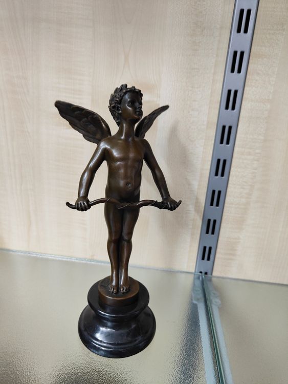 BRONZESTATUE ENGEL AMOR EIN HINGUGGER SIGN. A.MOREAU | Acheter sur Ricardo
