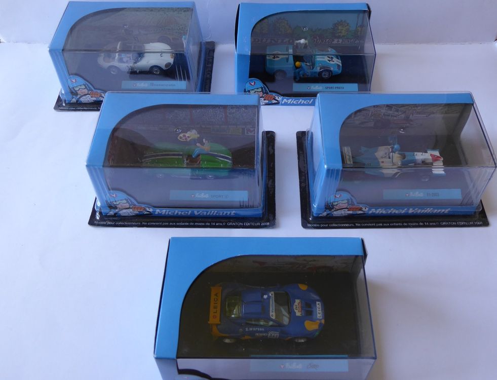 Aktion Set mit 5 Michel Vaillant Rennwagen 1:43, neu (Neu und originalverpackt) in Turbenthal ...
