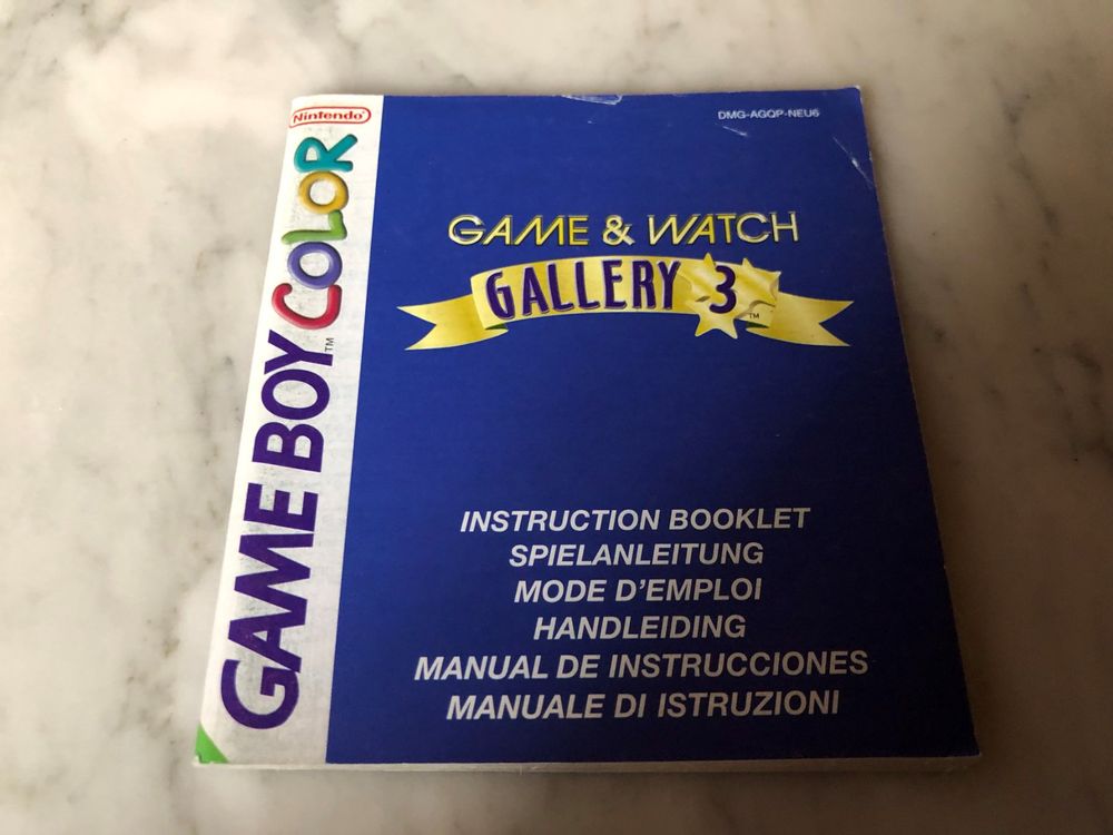 ANLEITUNG FÜR GAME AND WATCH GALLERY 3 GAME BOY COLOR (Gebraucht) in hägendorf für CHF 15 – mit ...