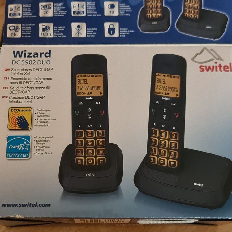 Swisscom Schnurlos DECT GAP Set Wizard DC5902 DUO von Switel (Gebraucht) in Basel für CHF 39.9 ...