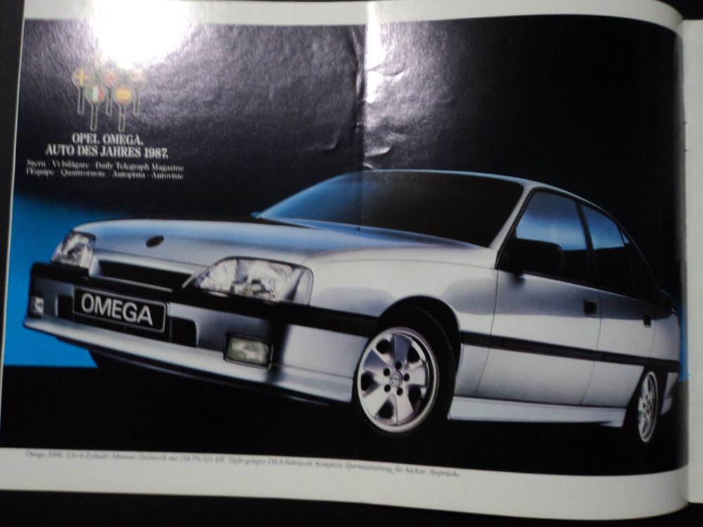 Prospekt Opel Programm 1987 Omega 3000 Corsa I Ascona i200 (Gebraucht ...