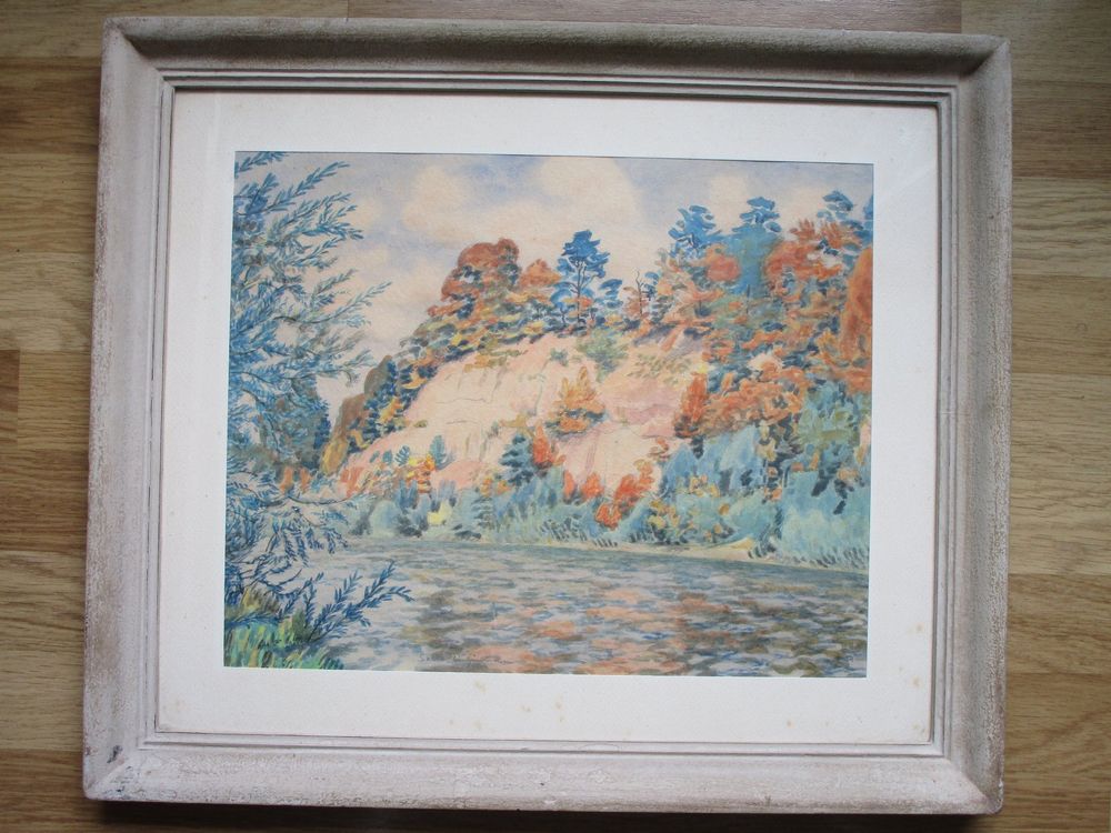 Aquarell von Bruno Hesse Signiert B H 54 | Kaufen auf Ricardo