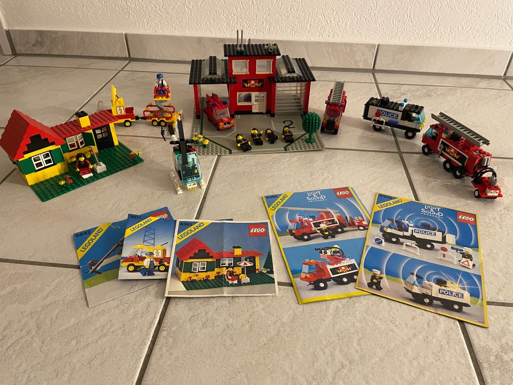 Lego Town 80er Feuerwehr und Polizei mit Light & Sound | Kaufen auf Ricardo