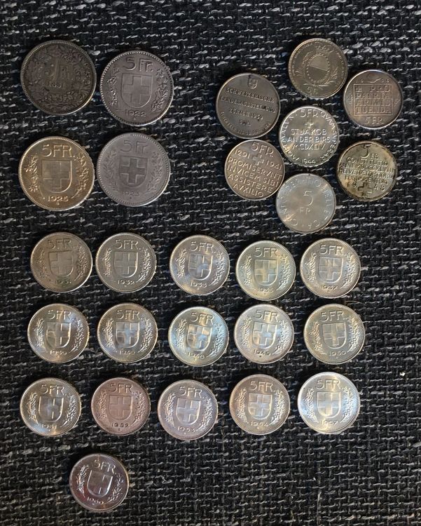 => 5Fr 1851,1922,1923,1925,1931-1969,1934-1963 ohne Laupen