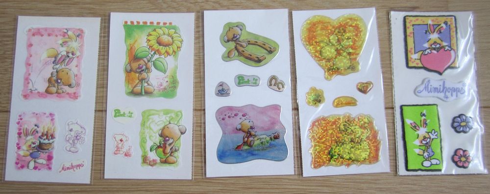 Diddl Sticker 5 ungeöffnete Sticker Päckli (10,12,13,17,19) (Neu ...