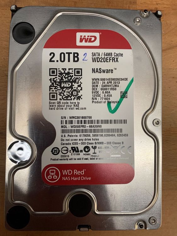 Western Digital RED NAS HDD 2TB | Kaufen auf Ricardo